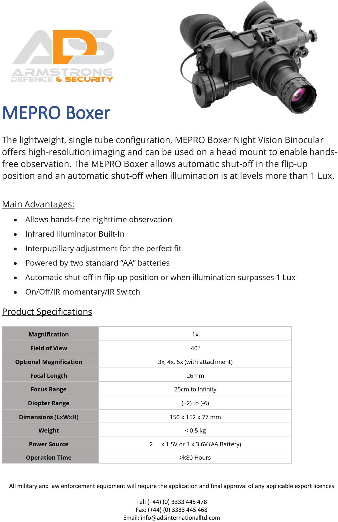 MEPRO Boxer | ADS International Defence & Security